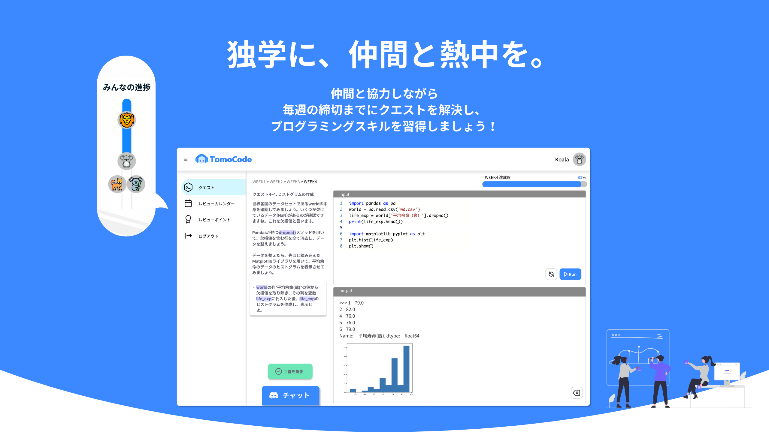 独学に、仲間と熱中を。 TomoCode|トモコード